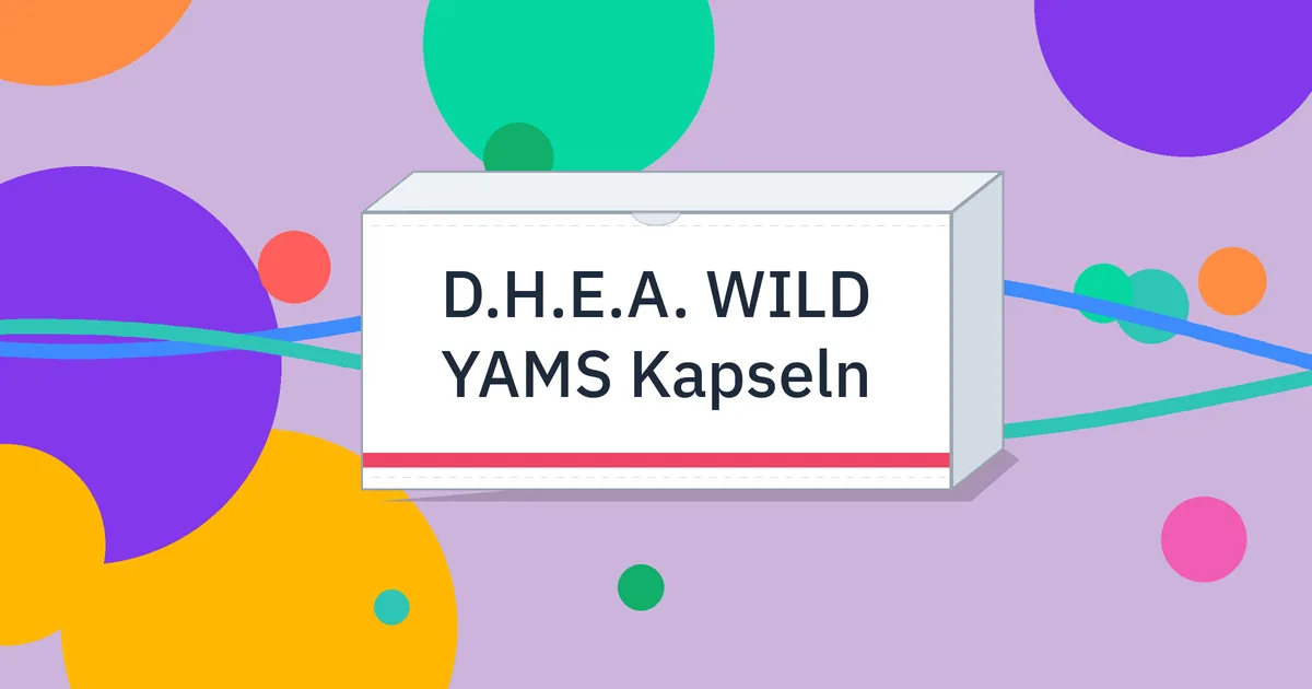 Symbolbild: Packung mit der Aufschrift D.H.E.A. WILD YAMS Kapseln (PZN 00281045) – Verfügbarkeit und Bezug in Apotheken in Frankfurt am Main