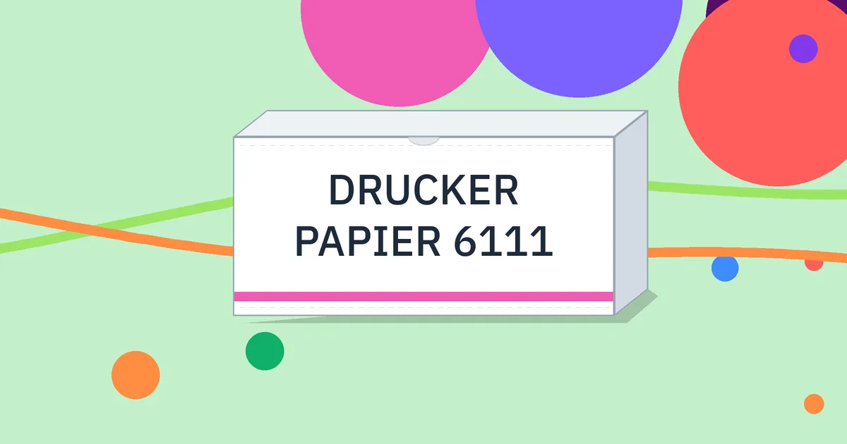 Symbolbild: Packung mit der Aufschrift DRUCKER PAPIER 6111 (PZN 06403897) – Verfügbarkeit und Bezug in Apotheken in Frankfurt am Main