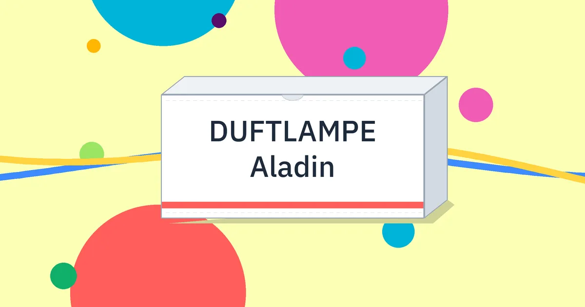 Symbolbild: Packung mit der Aufschrift DUFTLAMPE Aladin (PZN 01835250) – Verfügbarkeit und Bezug in Apotheken in Frankfurt am Main