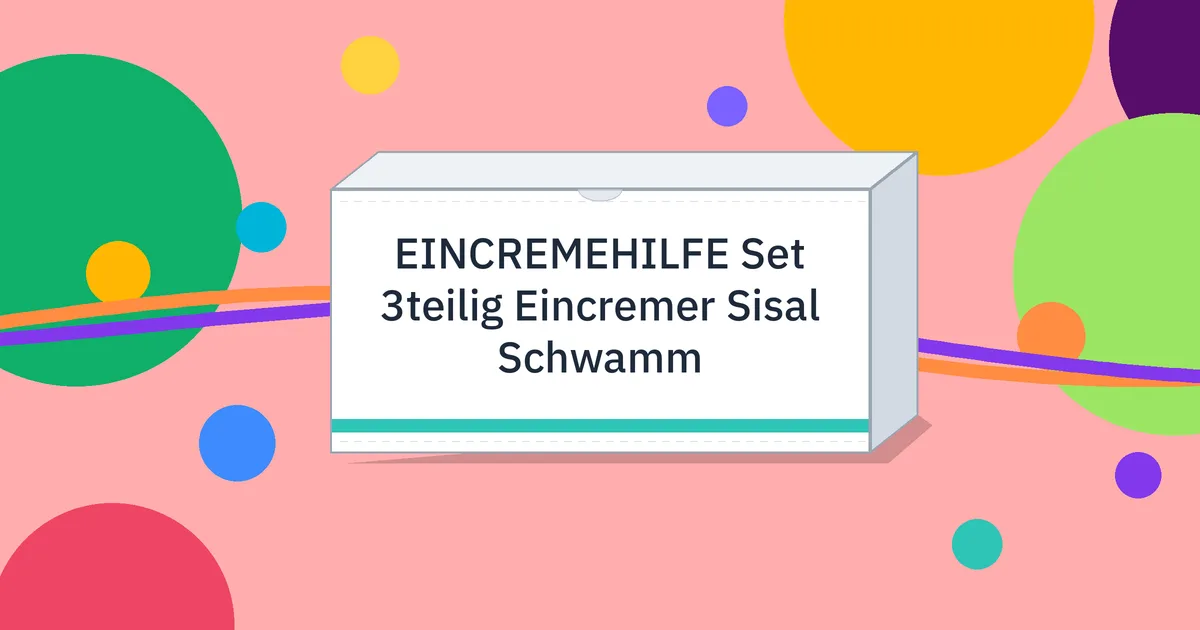 Symbolbild: Packung mit der Aufschrift EINCREMEHILFE Set 3teilig Eincremer Sisal Schwamm (PZN 06565453) – Verfügbarkeit und Bezug in Apotheken in Frankfurt am Main