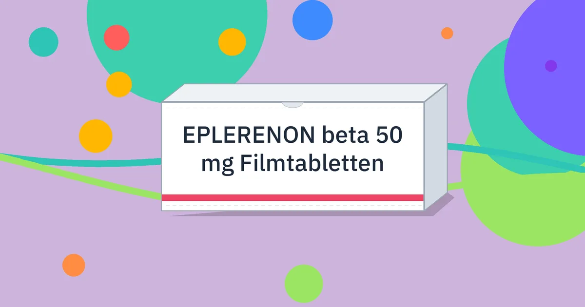 Symbolbild: Packung mit der Aufschrift EPLERENON beta 50 mg Filmtabletten (PZN 10961373) – Verfügbarkeit und Bezug in Apotheken in Frankfurt am Main