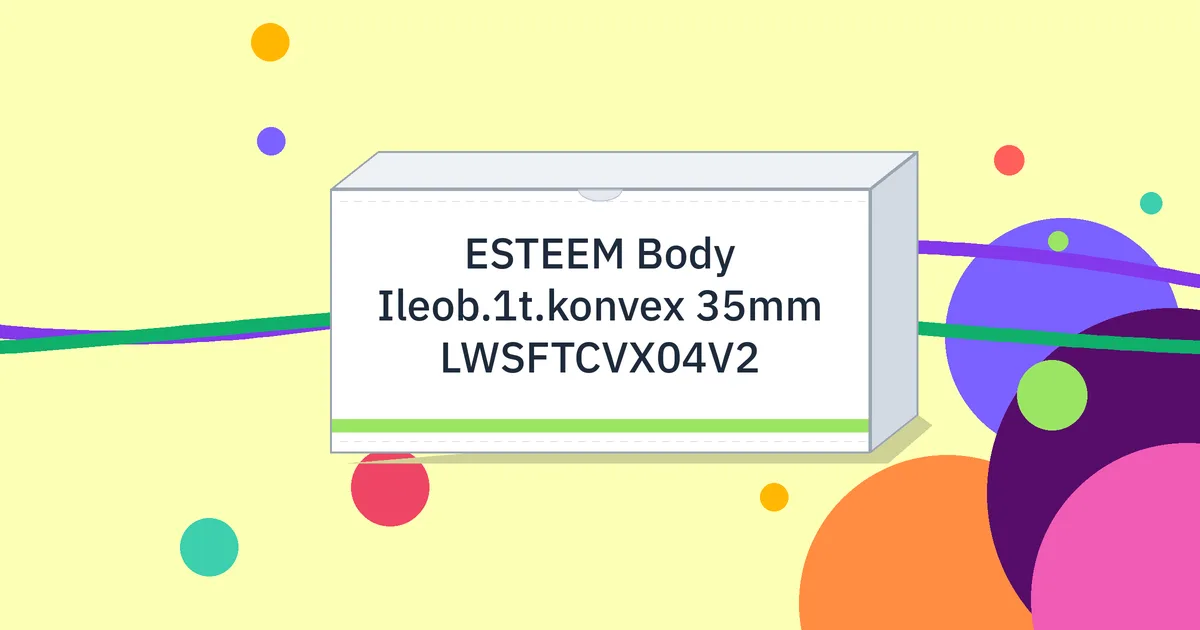 Symbolbild: Packung mit der Aufschrift ESTEEM Body Ileob.1t.konvex 35mm LWSFTCVX04V2 (PZN 18837738) – Verfügbarkeit und Bezug in Apotheken in Frankfurt am Main
