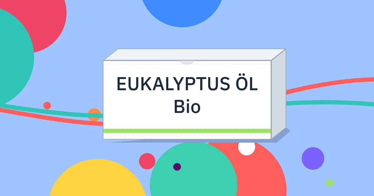 Symbolbild: Packung mit der Aufschrift EUKALYPTUS ÖL Bio (PZN 00547069) – Verfügbarkeit und Bezug in Apotheken in Frankfurt am Main