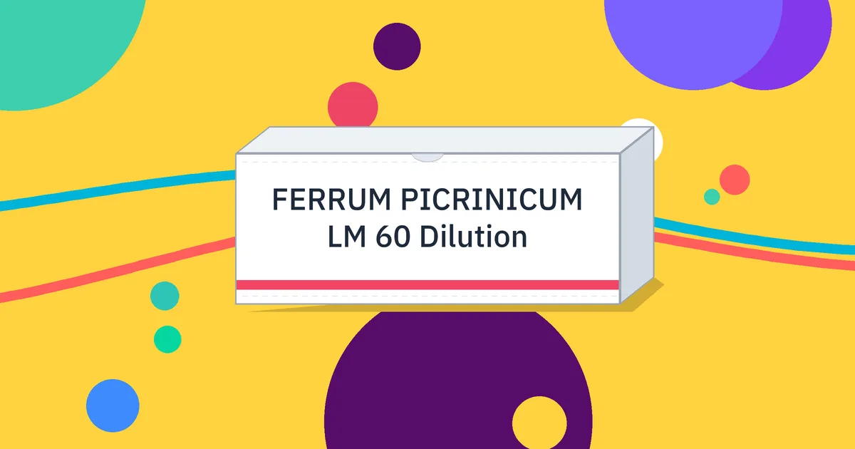 Symbolbild: Packung mit der Aufschrift FERRUM PICRINICUM LM 60 Dilution (PZN 12852808) – Verfügbarkeit und Bezug in Apotheken in Frankfurt am Main