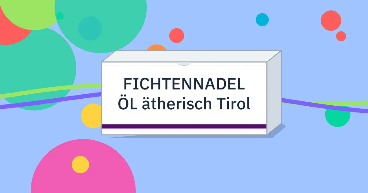 Symbolbild: Packung mit der Aufschrift FICHTENNADEL ÖL ätherisch Tirol (PZN 17157295) – Verfügbarkeit und Bezug in Apotheken in Frankfurt am Main