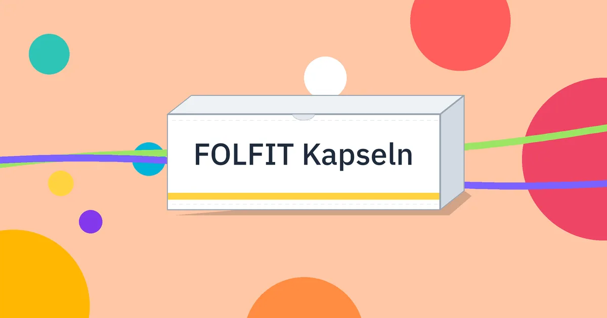Symbolbild: Packung mit der Aufschrift FOLFIT Kapseln (PZN 01151310) – Verfügbarkeit und Bezug in Apotheken in Frankfurt am Main