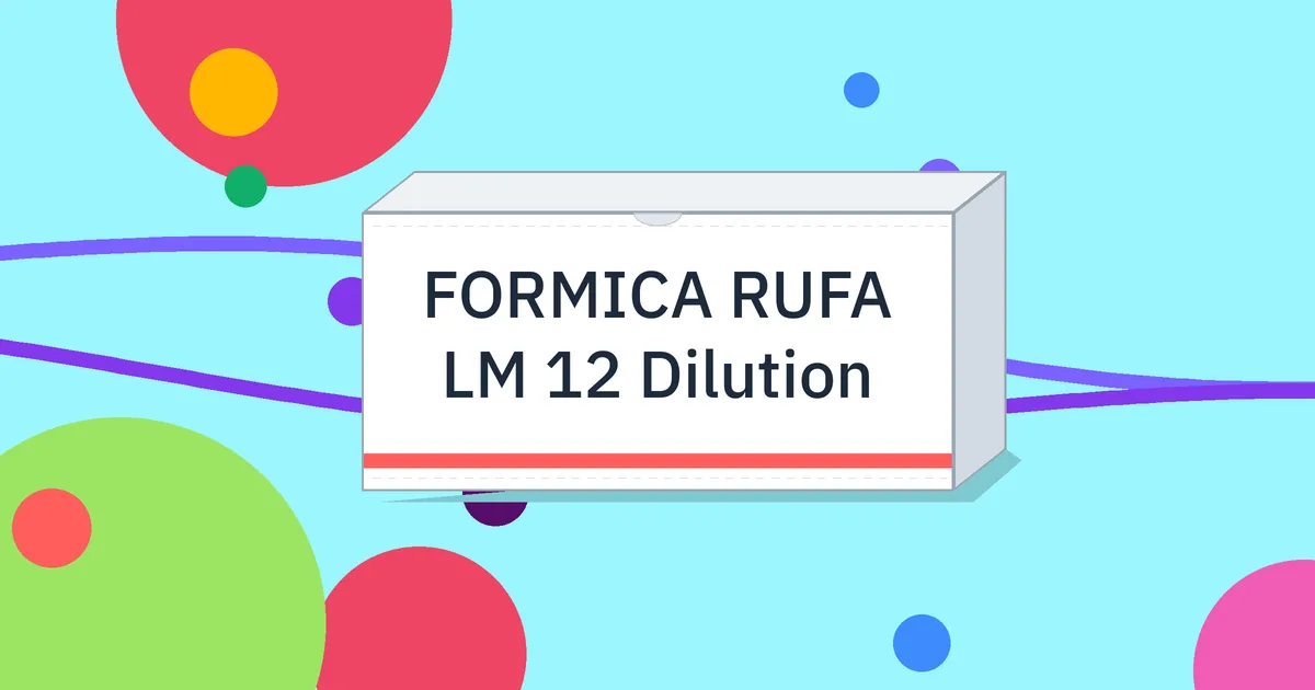 Symbolbild: Packung mit der Aufschrift FORMICA RUFA LM 12 Dilution (PZN 10823292) – Verfügbarkeit und Bezug in Apotheken in Frankfurt am Main