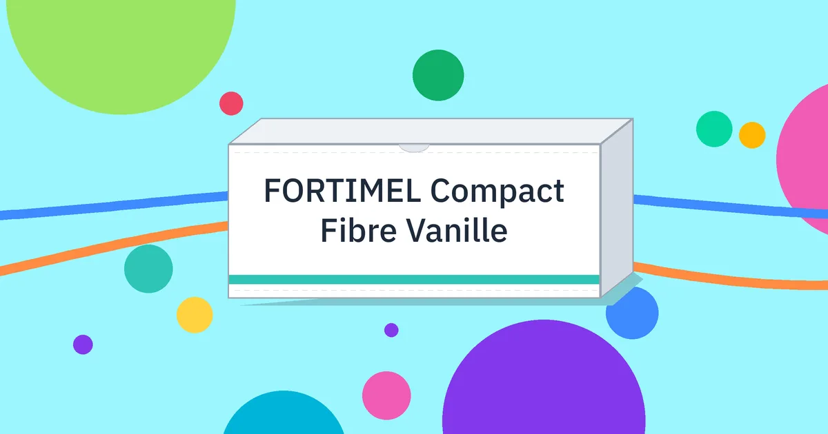 Symbolbild: Packung mit der Aufschrift FORTIMEL Compact Fibre Vanille (PZN 11513398) – Verfügbarkeit und Bezug in Apotheken in Frankfurt am Main