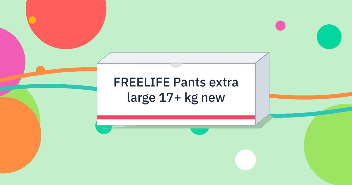 Symbolbild: Packung mit der Aufschrift FREELIFE Pants extra large 17+ kg new (PZN 16734201) – Verfügbarkeit und Bezug in Apotheken in Frankfurt am Main