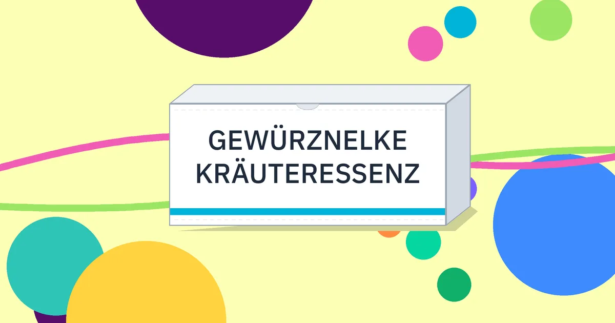 Symbolbild: Packung mit der Aufschrift GEWÜRZNELKE KRÄUTERESSENZ (PZN 13819718) – Verfügbarkeit und Bezug in Apotheken in Frankfurt am Main