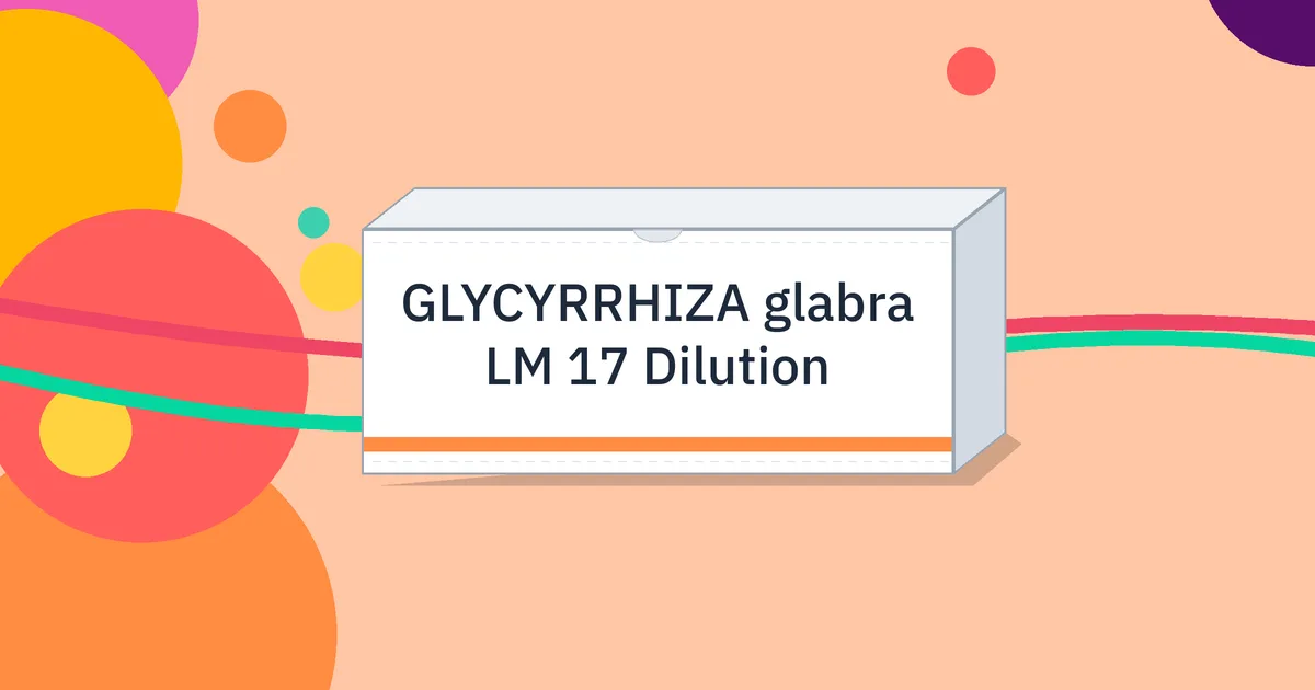 Symbolbild: Packung mit der Aufschrift GLYCYRRHIZA glabra LM 17 Dilution (PZN 12880880) – Verfügbarkeit und Bezug in Apotheken in Frankfurt am Main