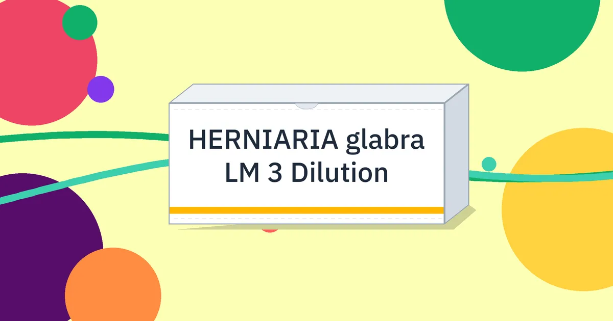 Symbolbild: Packung mit der Aufschrift HERNIARIA glabra LM 3 Dilution (PZN 13552936) – Verfügbarkeit und Bezug in Apotheken in Frankfurt am Main