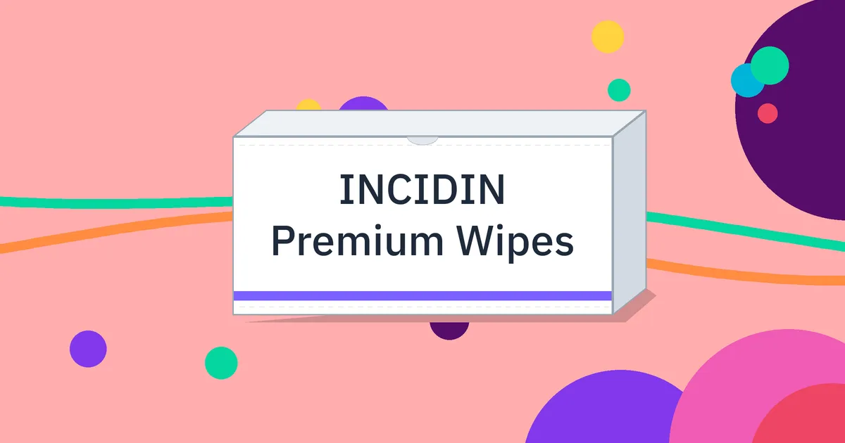 Symbolbild: Packung mit der Aufschrift INCIDIN Premium Wipes (PZN 11606562) – Verfügbarkeit und Bezug in Apotheken in Frankfurt am Main