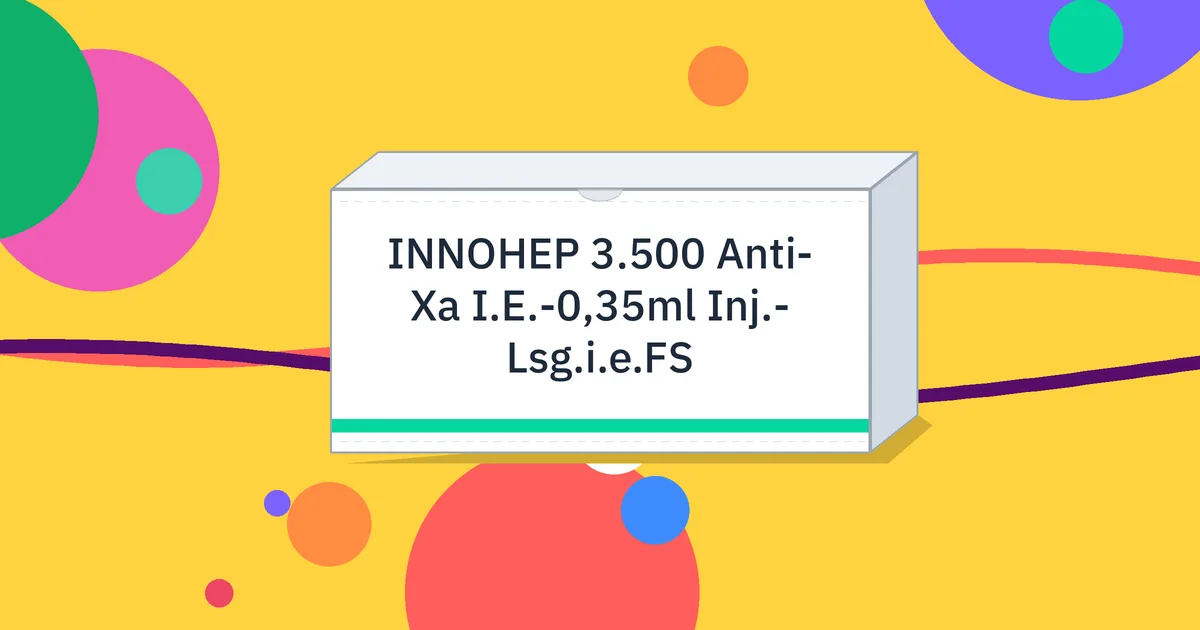 Symbolbild: Packung mit der Aufschrift INNOHEP 3.500 Anti-Xa I.E.-0,35ml Inj.-Lsg.i.e.FS (PZN 19687991) – Verfügbarkeit und Bezug in Apotheken in Frankfurt am Main