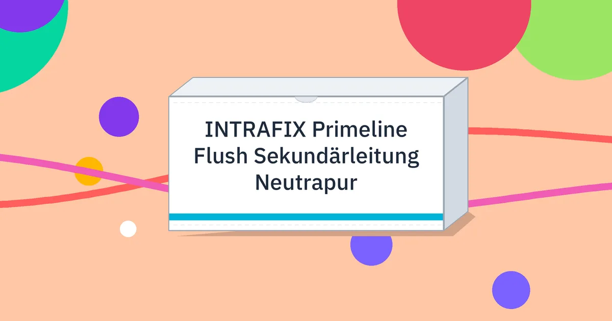 Symbolbild: Packung mit der Aufschrift INTRAFIX Primeline Flush Sekundärleitung Neutrapur (PZN 18311137) – Verfügbarkeit und Bezug in Apotheken in Frankfurt am Main