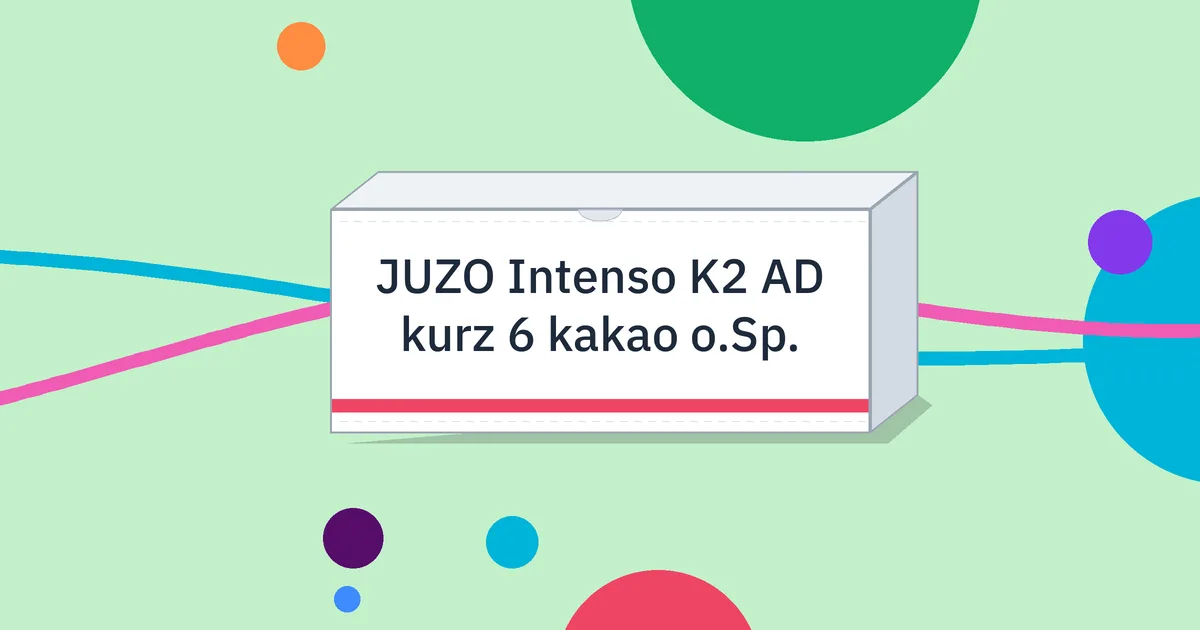 Symbolbild: Packung mit der Aufschrift JUZO Intenso K2 AD kurz 6 kakao o.Sp. (PZN 18618338) – Verfügbarkeit und Bezug in Apotheken in Frankfurt am Main