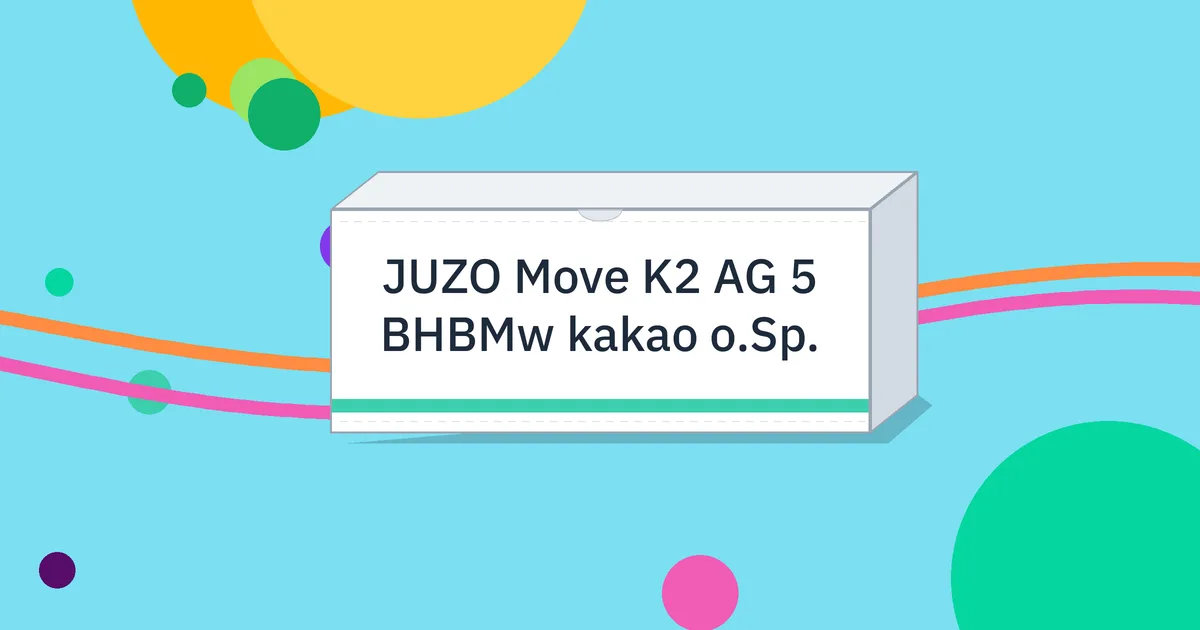 Symbolbild: Packung mit der Aufschrift JUZO Move K2 AG 5 BHBMw kakao o.Sp. (PZN 18558582) – Verfügbarkeit und Bezug in Apotheken in Frankfurt am Main