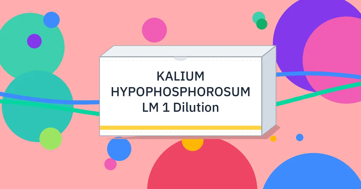 Symbolbild: Packung mit der Aufschrift KALIUM HYPOPHOSPHOROSUM LM 1 Dilution (PZN 12921840) – Verfügbarkeit und Bezug in Apotheken in Frankfurt am Main