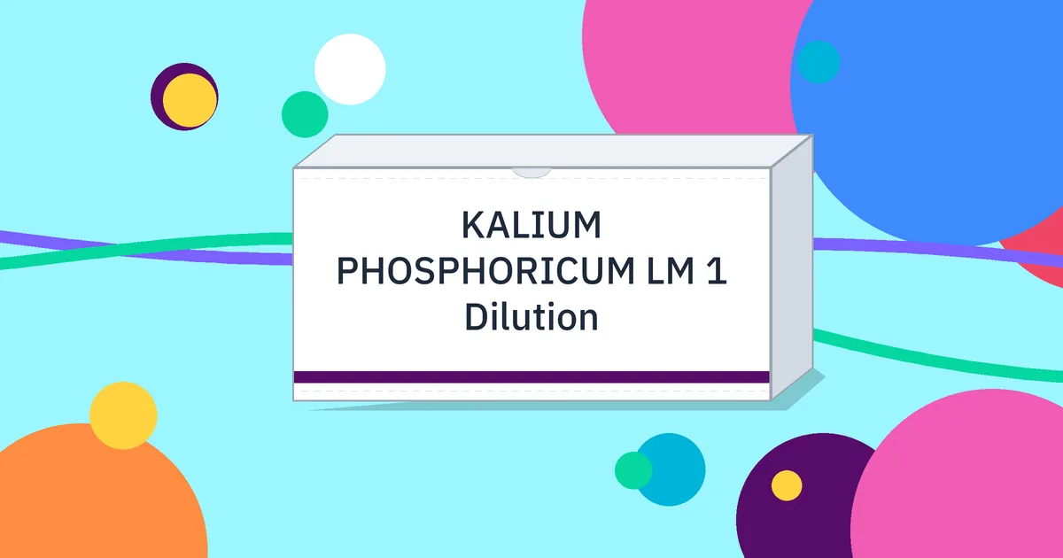 Symbolbild: Packung mit der Aufschrift KALIUM PHOSPHORICUM LM 1 Dilution (PZN 12924459) – Verfügbarkeit und Bezug in Apotheken in Frankfurt am Main