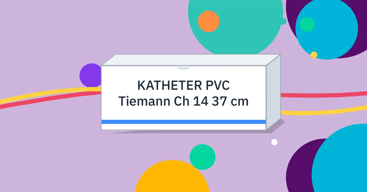 Symbolbild: Packung mit der Aufschrift KATHETER PVC Tiemann Ch 14 37 cm (PZN 10085405) – Verfügbarkeit und Bezug in Apotheken in Frankfurt am Main