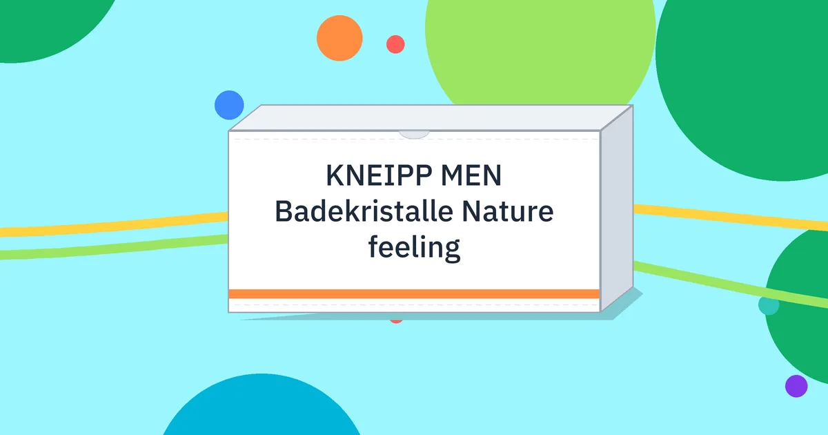 Symbolbild: Packung mit der Aufschrift KNEIPP MEN Badekristalle Nature feeling (PZN 17441145) – Verfügbarkeit und Bezug in Apotheken in Frankfurt am Main