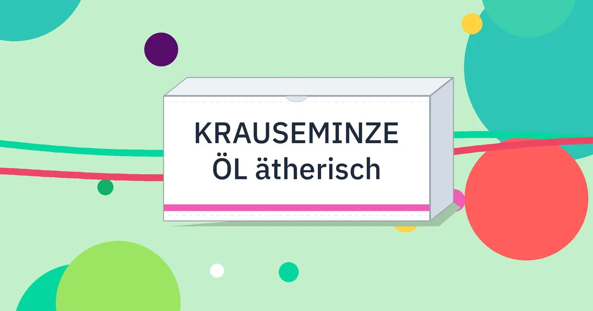 Symbolbild: Packung mit der Aufschrift KRAUSEMINZE ÖL ätherisch (PZN 19213916) – Verfügbarkeit und Bezug in Apotheken in Frankfurt am Main