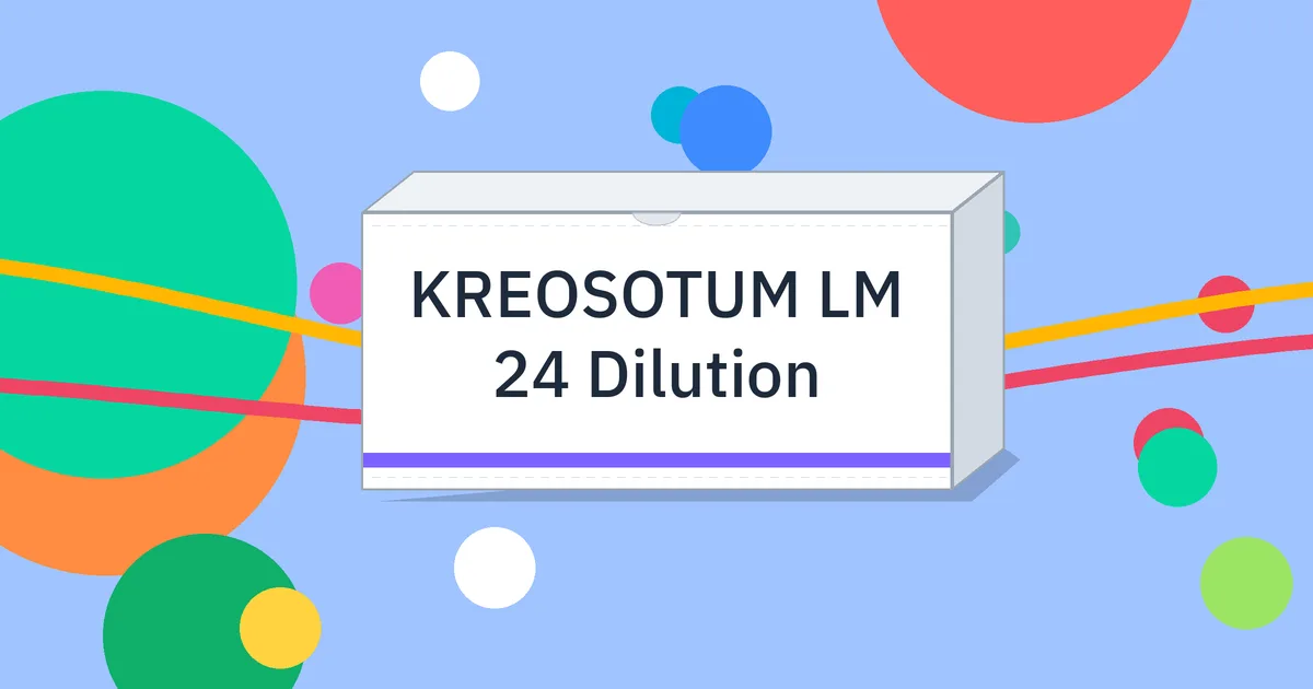 Symbolbild: Packung mit der Aufschrift KREOSOTUM LM 24 Dilution (PZN 12928167) – Verfügbarkeit und Bezug in Apotheken in Frankfurt am Main