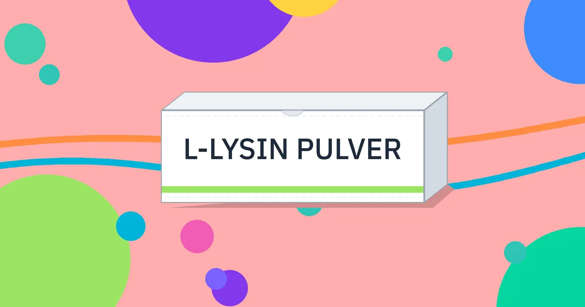 Symbolbild: Packung mit der Aufschrift L-LYSIN PULVER (PZN 01004023) – Verfügbarkeit und Bezug in Apotheken in Frankfurt am Main