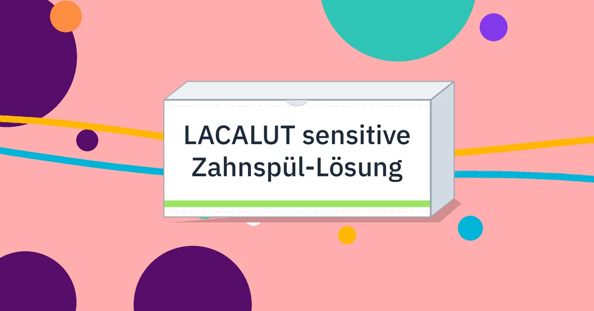 Symbolbild: Packung mit der Aufschrift LACALUT sensitive Zahnspül-Lösung (PZN 10991724) – Verfügbarkeit und Bezug in Apotheken in Frankfurt am Main