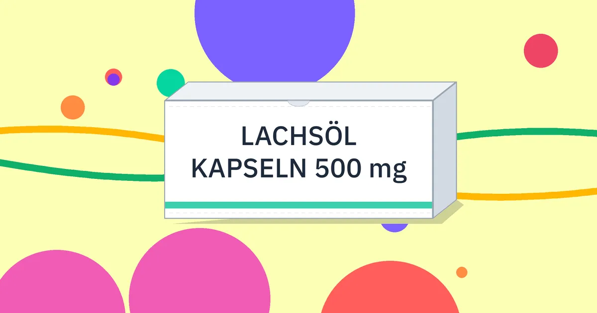 Symbolbild: Packung mit der Aufschrift LACHSÖL KAPSELN 500 mg (PZN 05488101) – Verfügbarkeit und Bezug in Apotheken in Frankfurt am Main