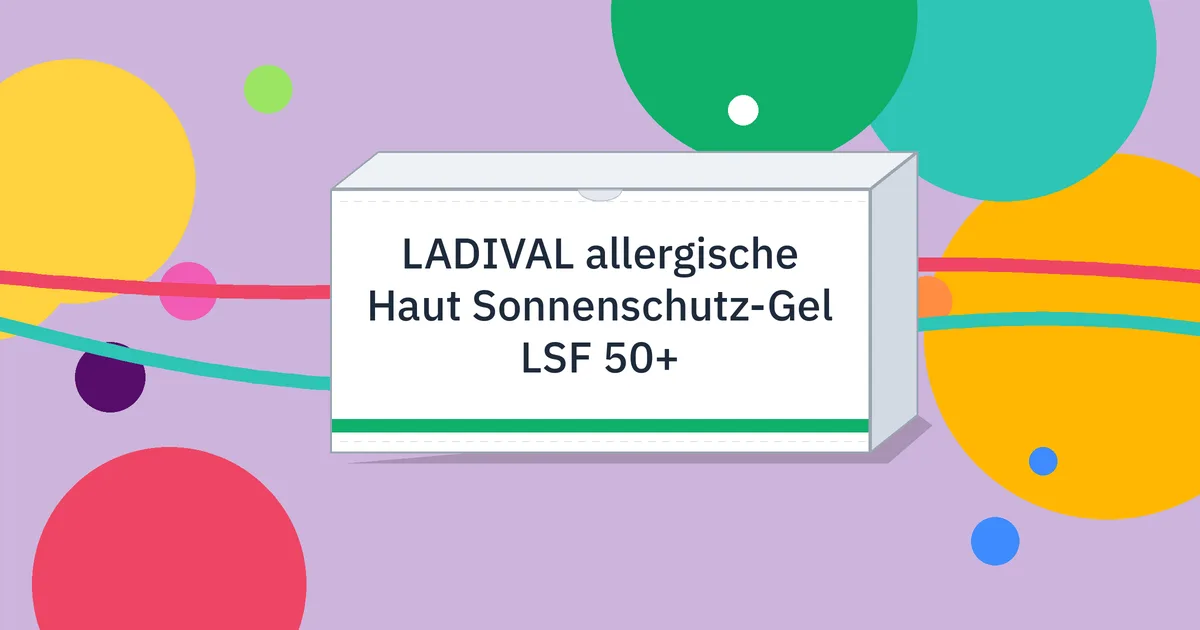 Symbolbild: Packung mit der Aufschrift LADIVAL allergische Haut Sonnenschutz-Gel LSF 50+ (PZN 19362668) – Verfügbarkeit und Bezug in Apotheken in Frankfurt am Main
