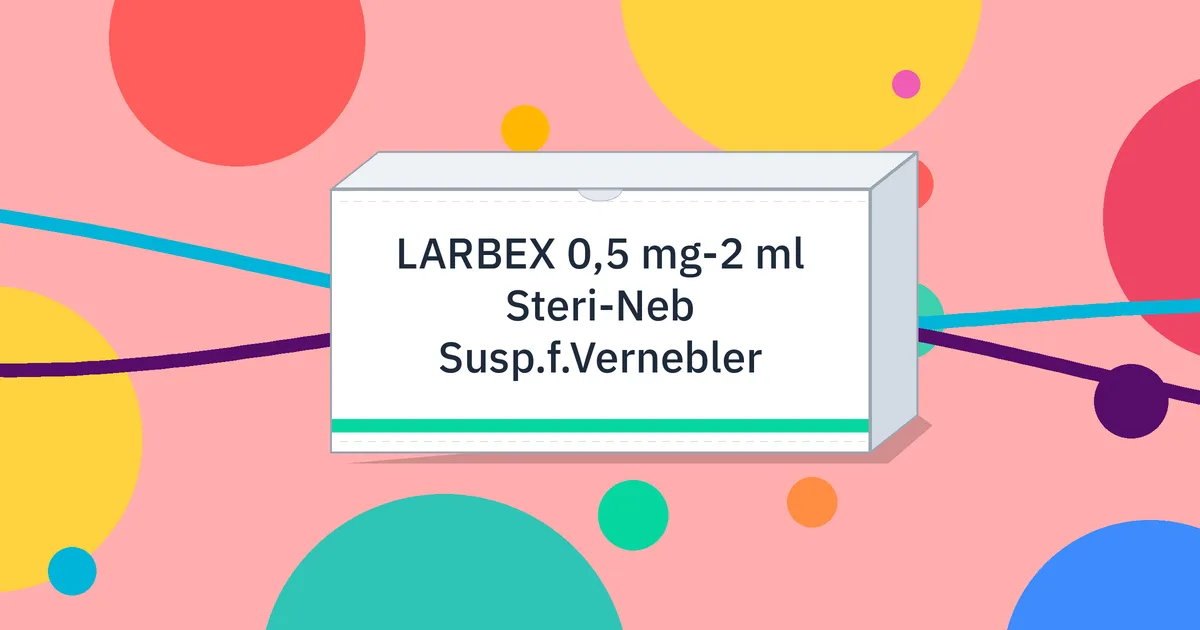 Symbolbild: Packung mit der Aufschrift LARBEX 0,5 mg-2 ml Steri-Neb Susp.f.Vernebler (PZN 09714215) – Verfügbarkeit und Bezug in Apotheken in Frankfurt am Main
