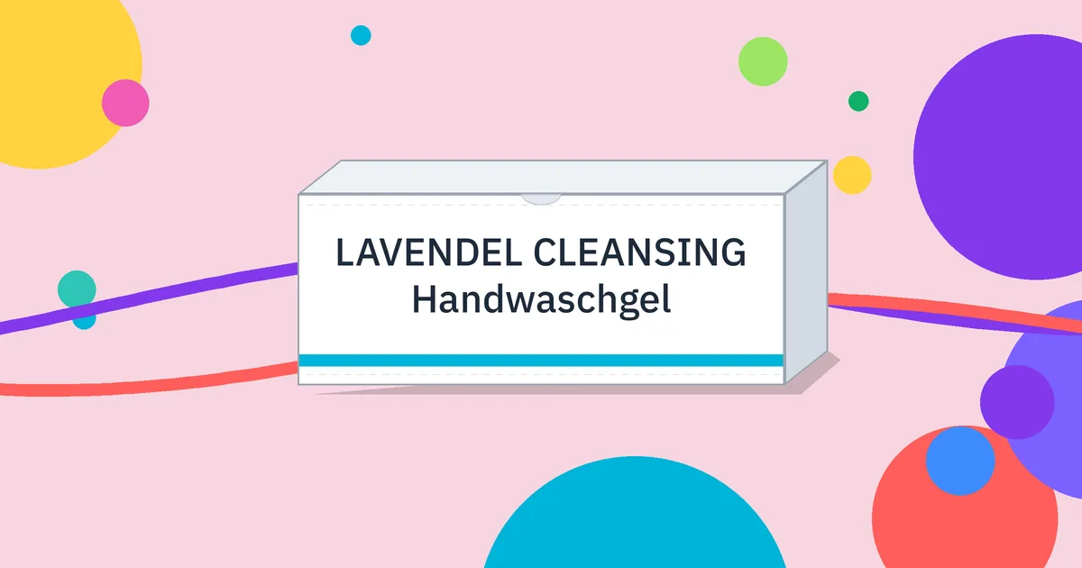 Symbolbild: Packung mit der Aufschrift LAVENDEL CLEANSING Handwaschgel (PZN 16633262) – Verfügbarkeit und Bezug in Apotheken in Frankfurt am Main