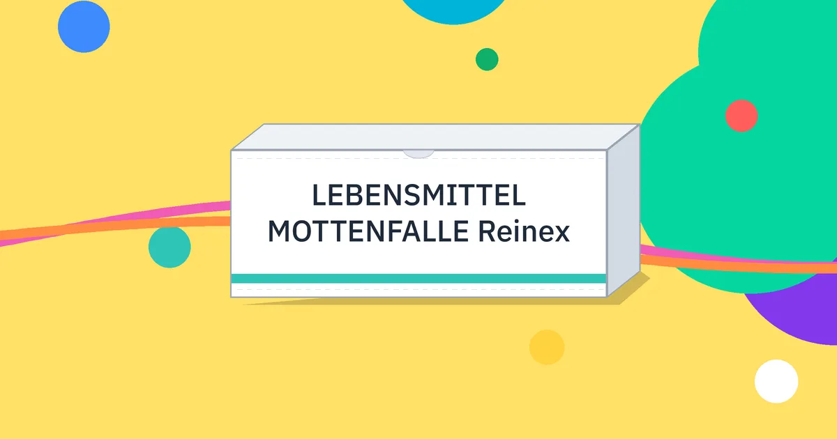 Symbolbild: Packung mit der Aufschrift LEBENSMITTEL MOTTENFALLE Reinex (PZN 05877096) – Verfügbarkeit und Bezug in Apotheken in Frankfurt am Main