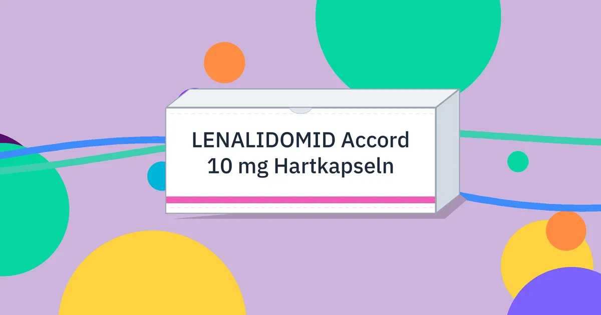 Symbolbild: Packung mit der Aufschrift LENALIDOMID Accord 10 mg Hartkapseln (PZN 17270896) – Verfügbarkeit und Bezug in Apotheken in Frankfurt am Main