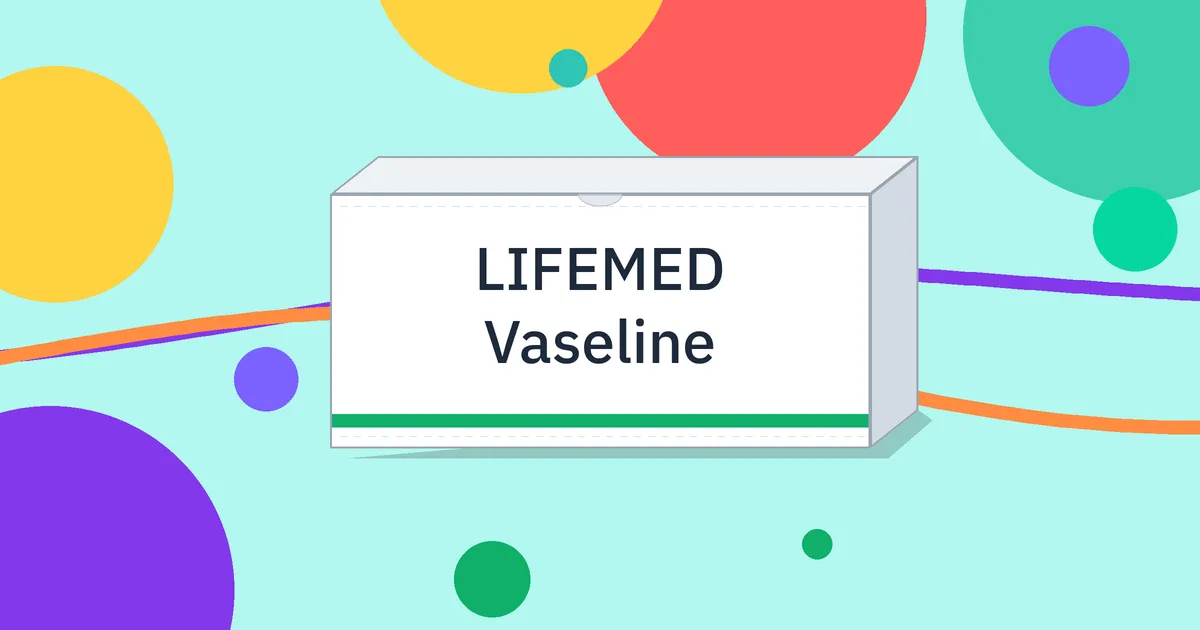 Symbolbild: Packung mit der Aufschrift LIFEMED Vaseline (PZN 19382464) – Verfügbarkeit und Bezug in Apotheken in Frankfurt am Main
