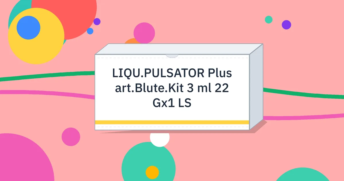 Symbolbild: Packung mit der Aufschrift LIQU.PULSATOR Plus art.Blute.Kit 3 ml 22 Gx1 LS (PZN 09218396) – Verfügbarkeit und Bezug in Apotheken in Frankfurt am Main
