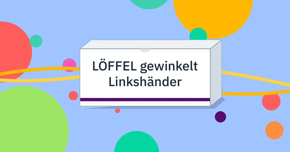 Symbolbild: Packung mit der Aufschrift LÖFFEL gewinkelt Linkshänder (PZN 07742704) – Verfügbarkeit und Bezug in Apotheken in Frankfurt am Main