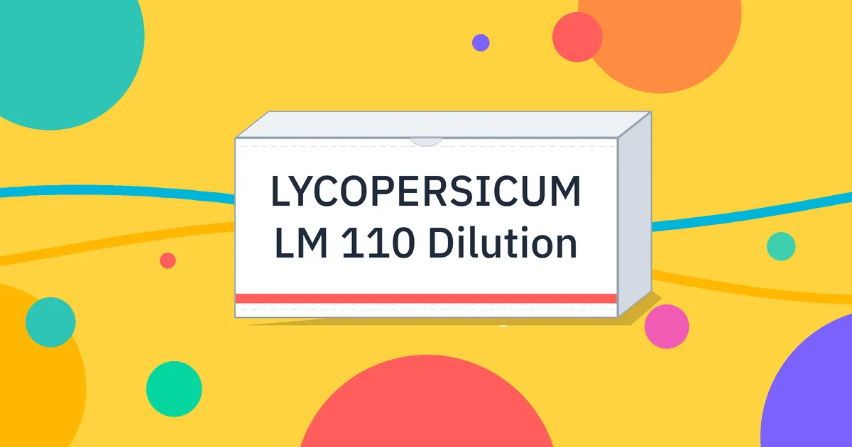 Symbolbild: Packung mit der Aufschrift LYCOPERSICUM LM 110 Dilution (PZN 13537871) – Verfügbarkeit und Bezug in Apotheken in Frankfurt am Main