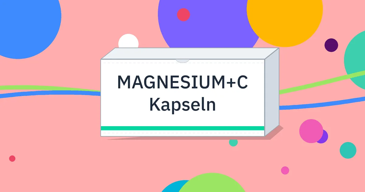 Symbolbild: Packung mit der Aufschrift MAGNESIUM+C Kapseln (PZN 13354509) – Verfügbarkeit und Bezug in Apotheken in Frankfurt am Main
