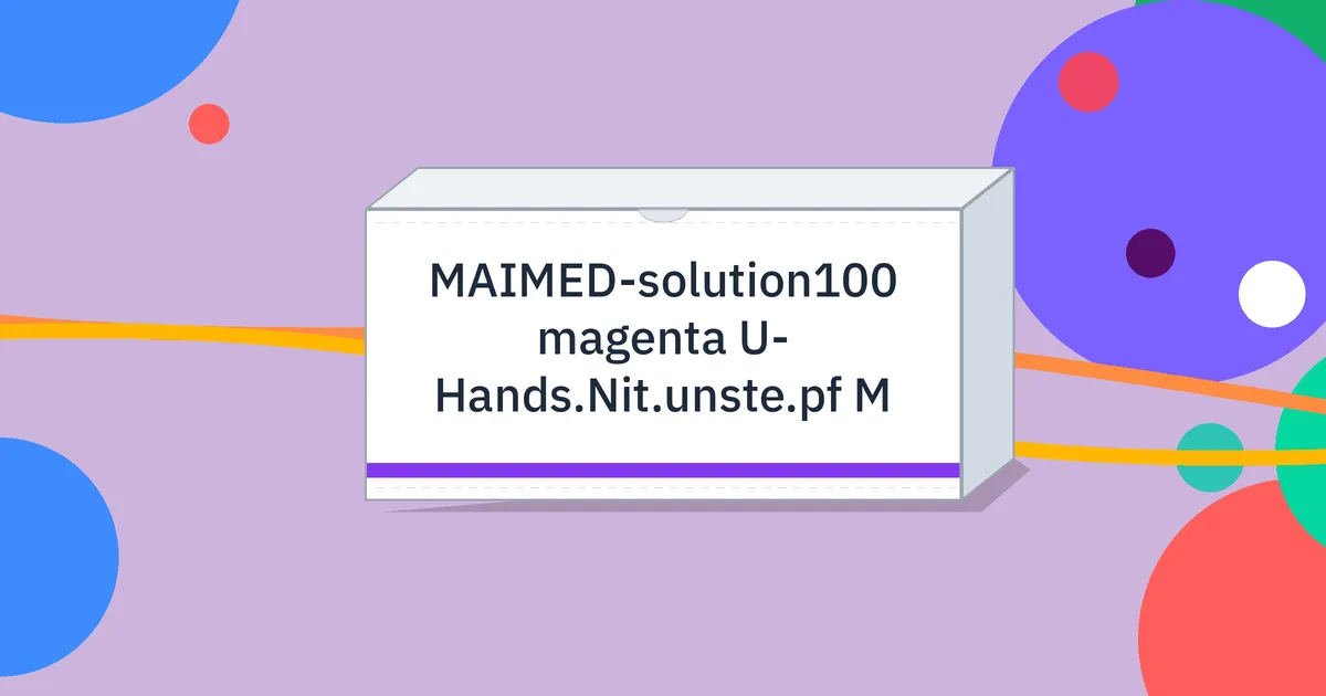 Symbolbild: Packung mit der Aufschrift MAIMED-solution100 magenta U-Hands.Nit.unste.pf M (PZN 18914083) – Verfügbarkeit und Bezug in Apotheken in Frankfurt am Main