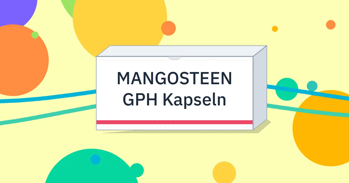 Symbolbild: Packung mit der Aufschrift MANGOSTEEN GPH Kapseln (PZN 10230362) – Verfügbarkeit und Bezug in Apotheken in Frankfurt am Main