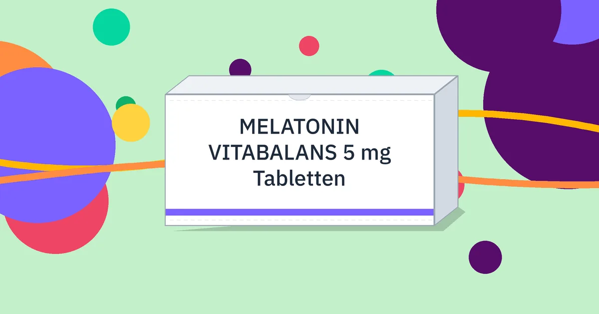 Symbolbild: Packung mit der Aufschrift MELATONIN VITABALANS 5 mg Tabletten (PZN 19422519) – Verfügbarkeit und Bezug in Apotheken in Frankfurt am Main