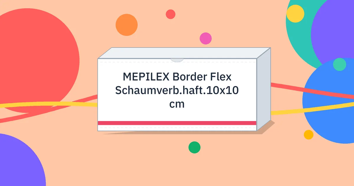 Symbolbild: Packung mit der Aufschrift MEPILEX Border Flex Schaumverb.haft.10x10 cm (PZN 18719039) – Verfügbarkeit und Bezug in Apotheken in Frankfurt am Main