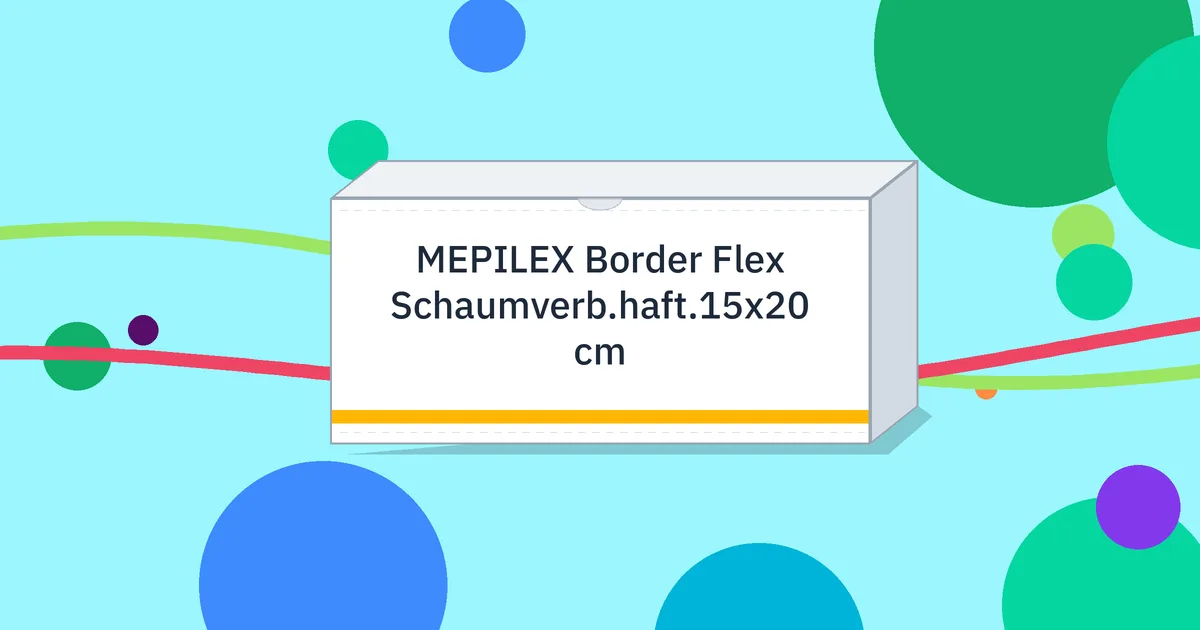 Symbolbild: Packung mit der Aufschrift MEPILEX Border Flex Schaumverb.haft.15x20 cm (PZN 18718672) – Verfügbarkeit und Bezug in Apotheken in Frankfurt am Main