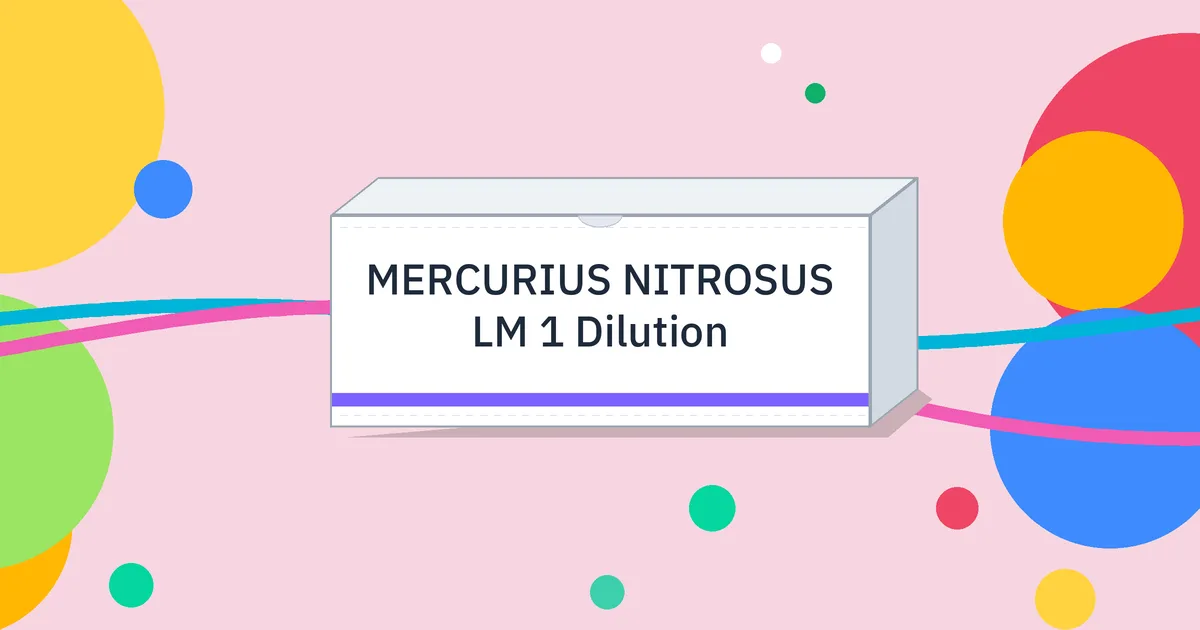 Symbolbild: Packung mit der Aufschrift MERCURIUS NITROSUS LM 1 Dilution (PZN 12952125) – Verfügbarkeit und Bezug in Apotheken in Frankfurt am Main