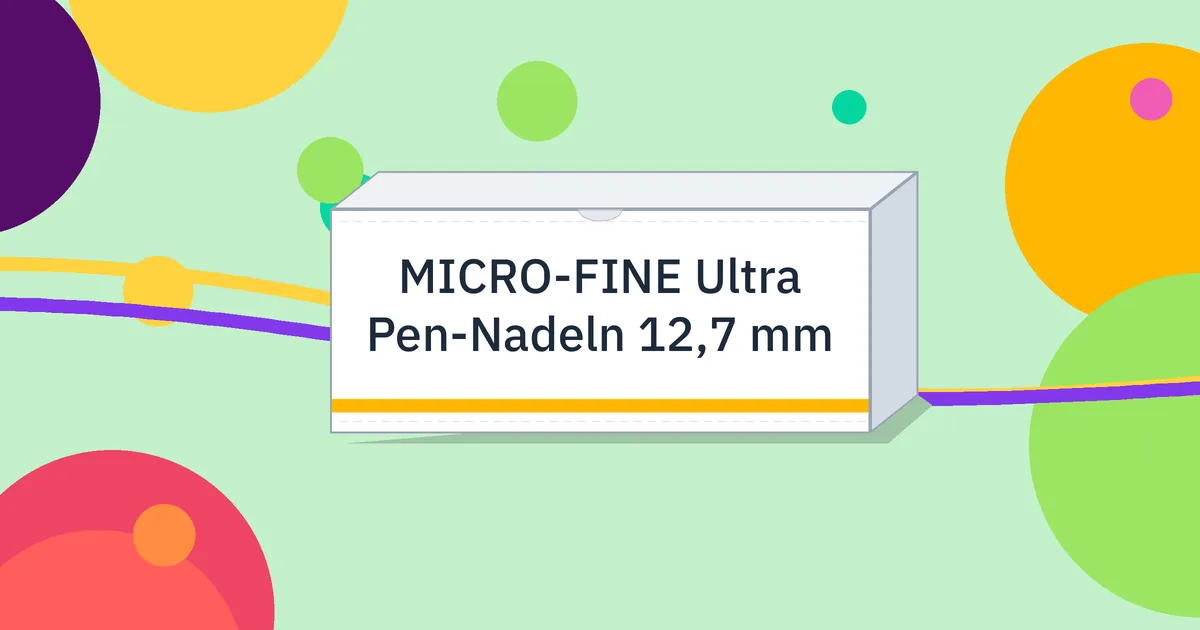 Symbolbild: Packung mit der Aufschrift MICRO-FINE Ultra Pen-Nadeln 12,7 mm (PZN 20539965) – Verfügbarkeit und Bezug in Apotheken in Frankfurt am Main