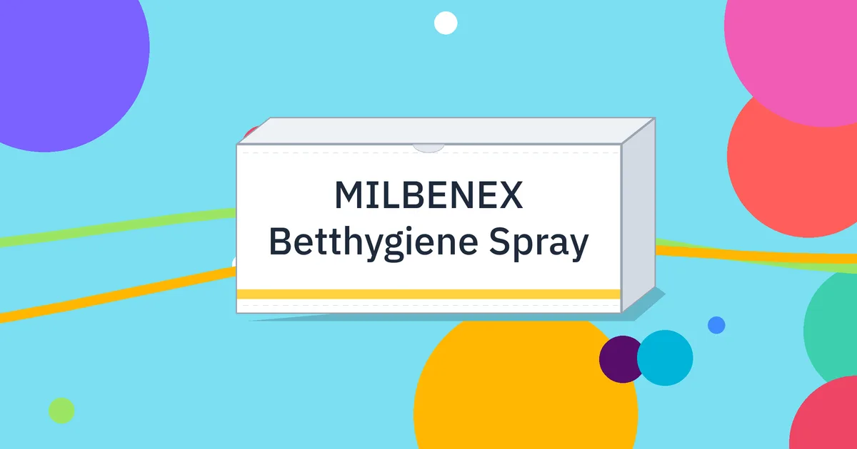 Symbolbild: Packung mit der Aufschrift MILBENEX Betthygiene Spray (PZN 09526844) – Verfügbarkeit und Bezug in Apotheken in Frankfurt am Main