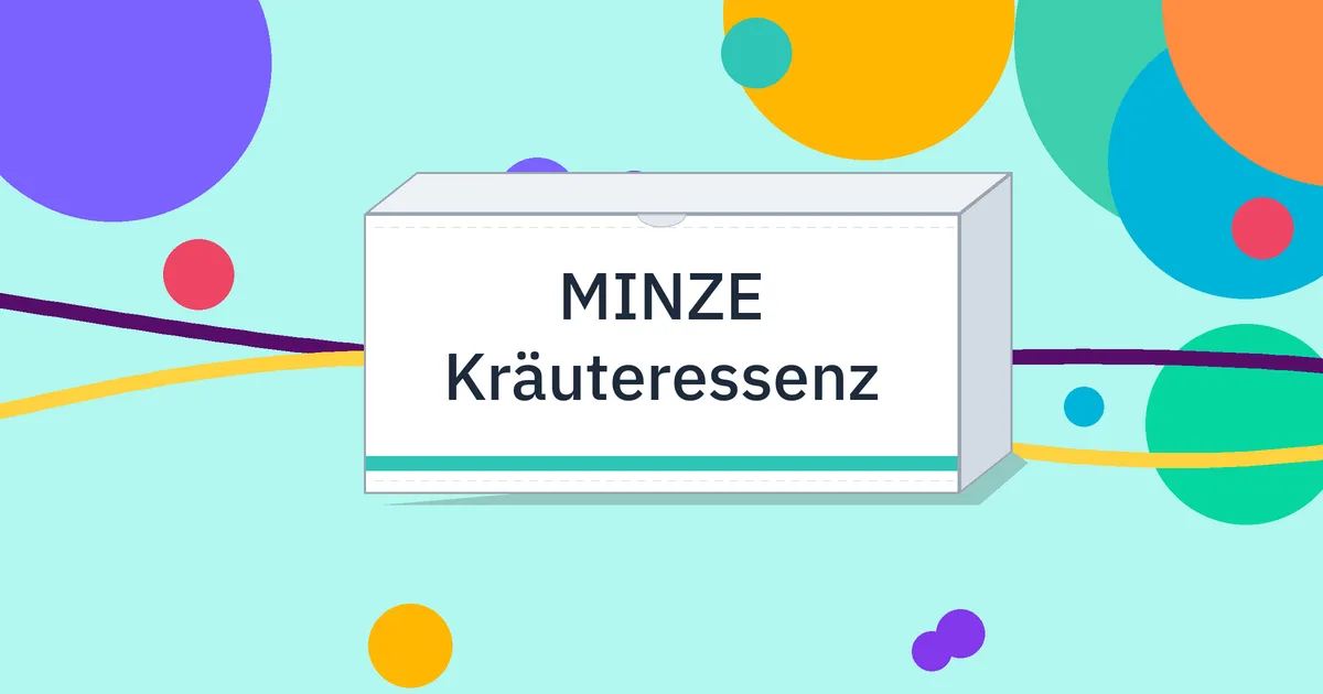 Symbolbild: Packung mit der Aufschrift MINZE Kräuteressenz (PZN 16361088) – Verfügbarkeit und Bezug in Apotheken in Frankfurt am Main