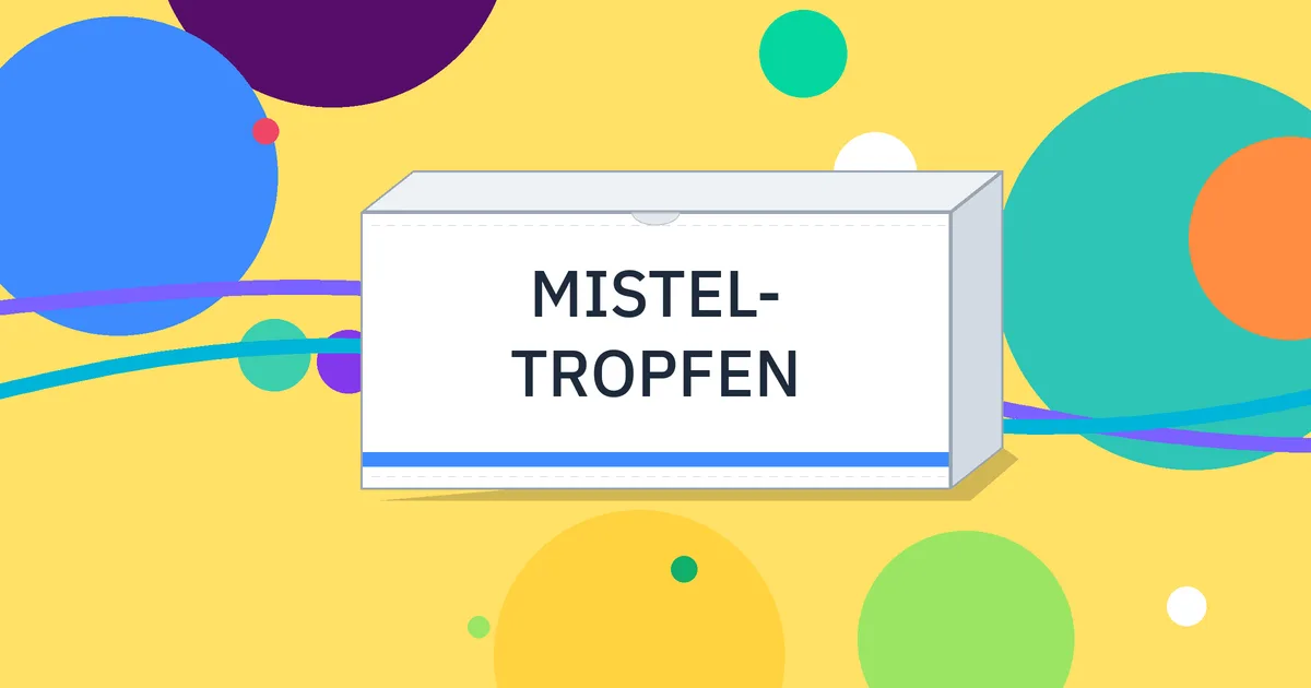 Symbolbild: Packung mit der Aufschrift MISTEL-TROPFEN (PZN 10522521) – Verfügbarkeit und Bezug in Apotheken in Frankfurt am Main